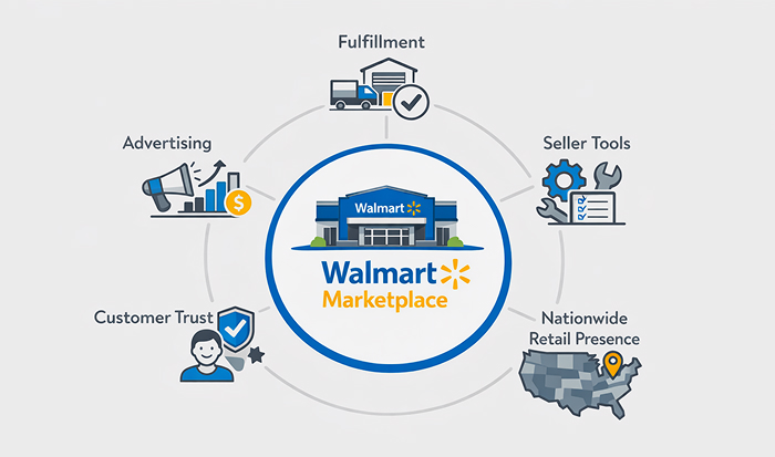 Scopri quali servizi Walmart offre in modo simile ad Amazon